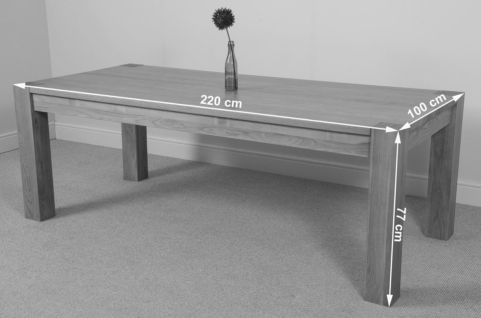 Kuba Solid Oak 220cm Dining Table