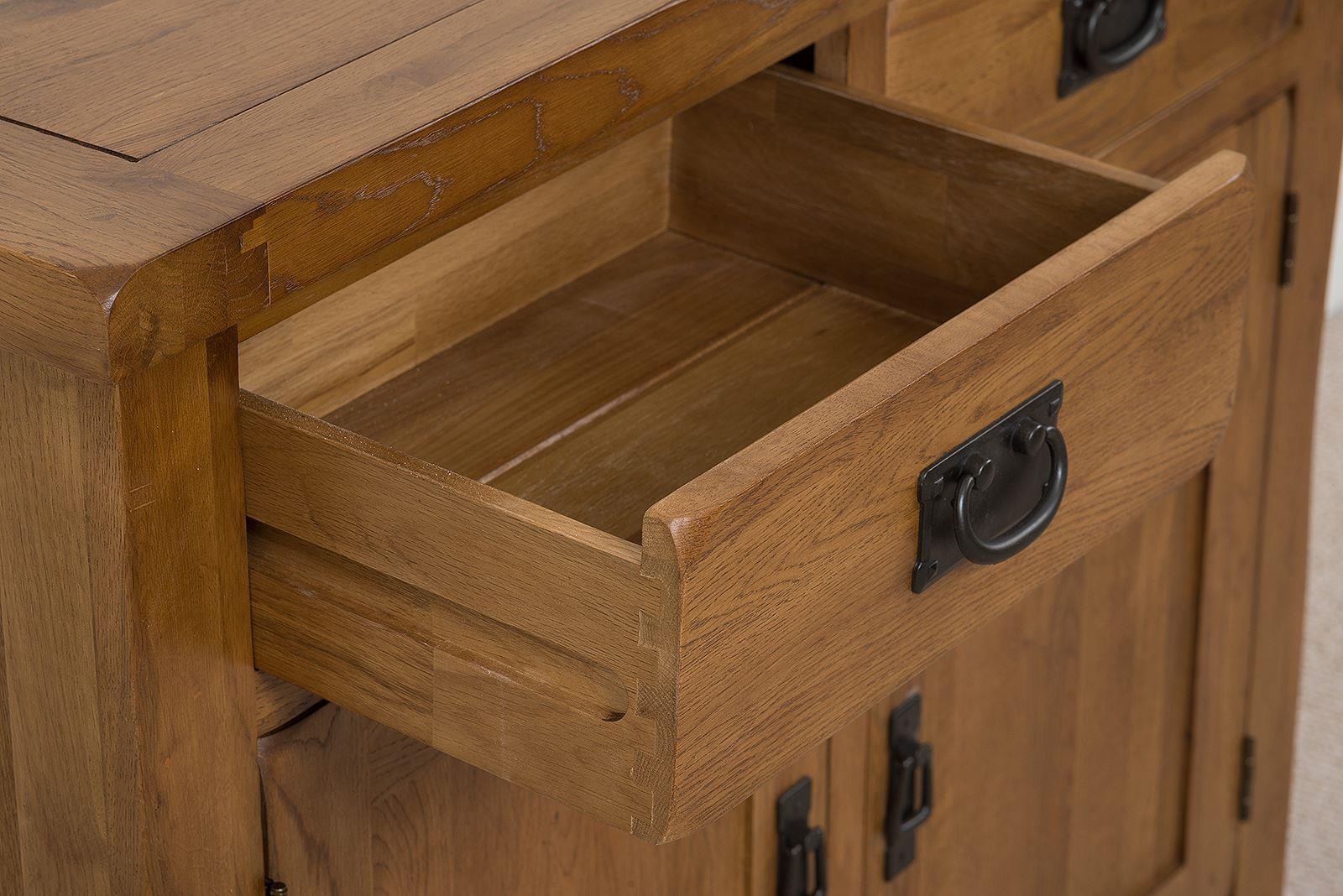 Cotswold Rustic Small Oak Sideboard | Modern Furniture Direct